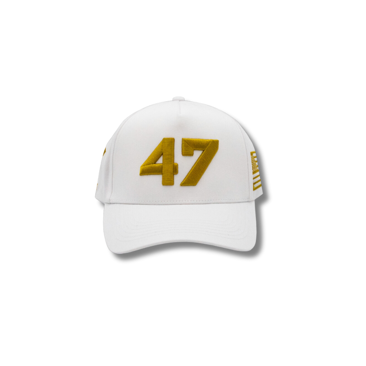 White 47 MAGA Hat – Winning Team Publishing